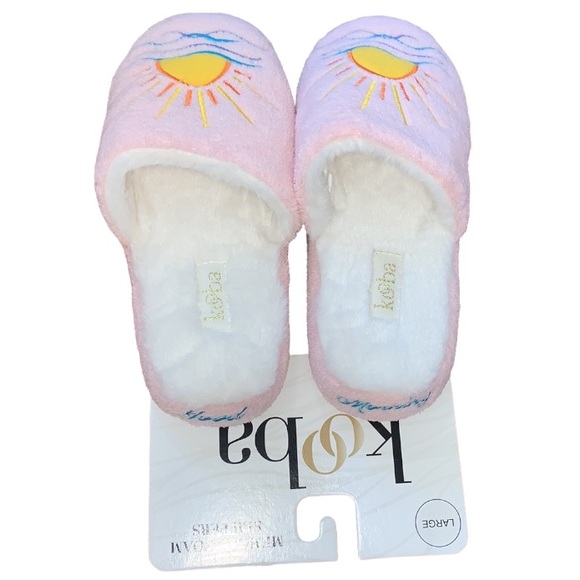 Kooba | Shoes | Kooba Womens Faux Fur Memory Foam Slippers Good Morning ...